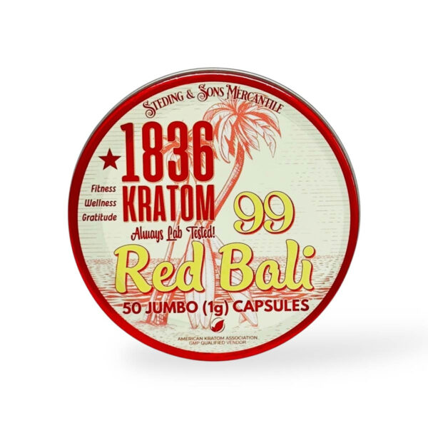 1836 Kratom — 1 Gram Jumbo Capsules (50 count) - SA Botanicals